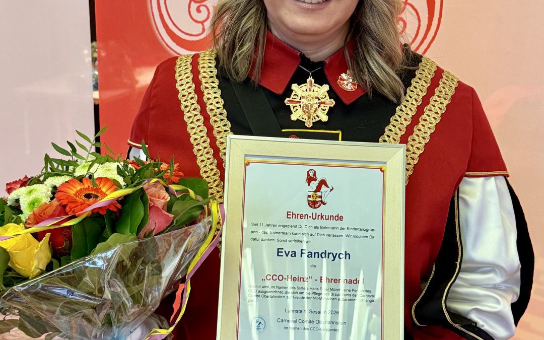 Seltene Ehrung für Eva Lauer-Fandrych - Carneval Comité Oberlahnstein e. V.